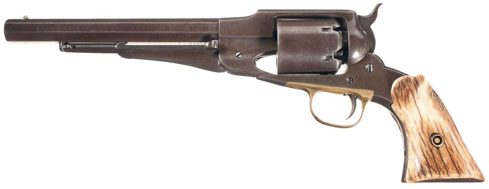 Remington Old Model Army Revolver with Stag Grips | Rock Island Auction