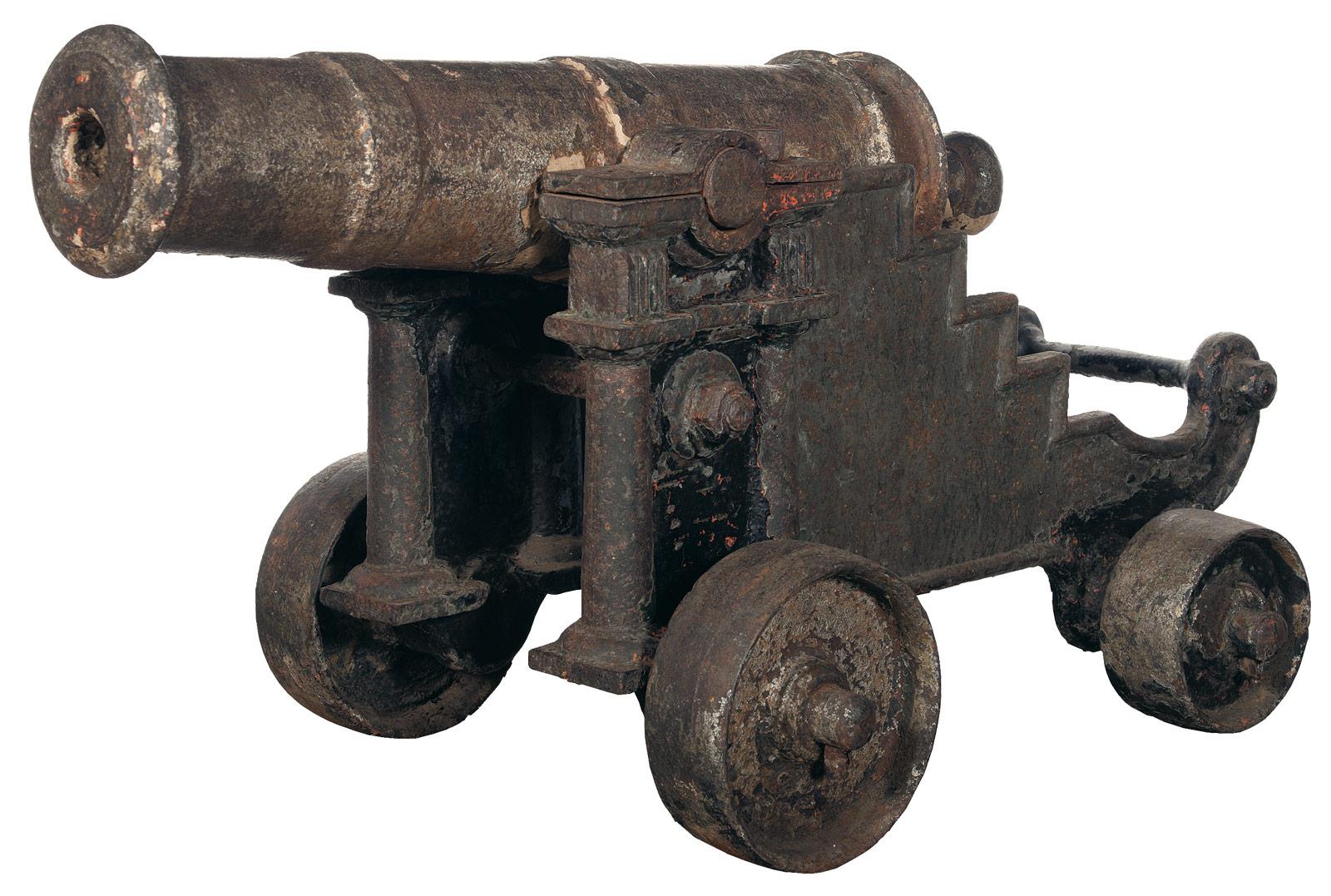 Fine 1800's Style Fortification Salute Cannon with Metal Carriag | Rock ...