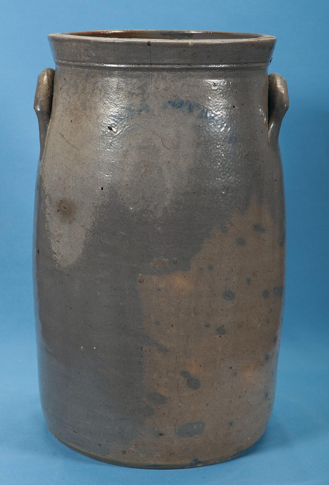 Attractive Anna Pottery Salt Glaze 3-Gallon Stoneware Churn | Rock ...