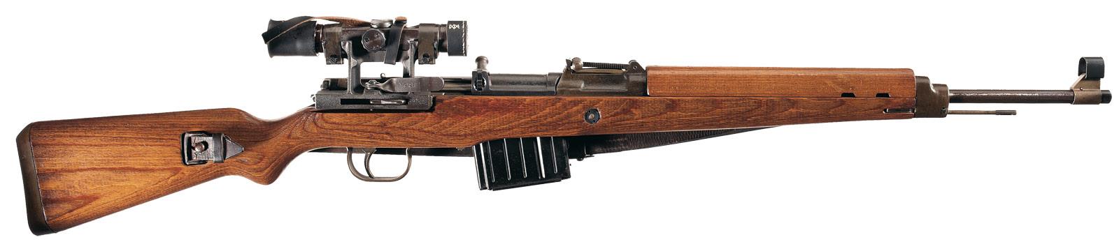 Late WWII Nazi Walther 'ac/45' K43 Sniper Rifle with ZF4 Scope | Rock ...