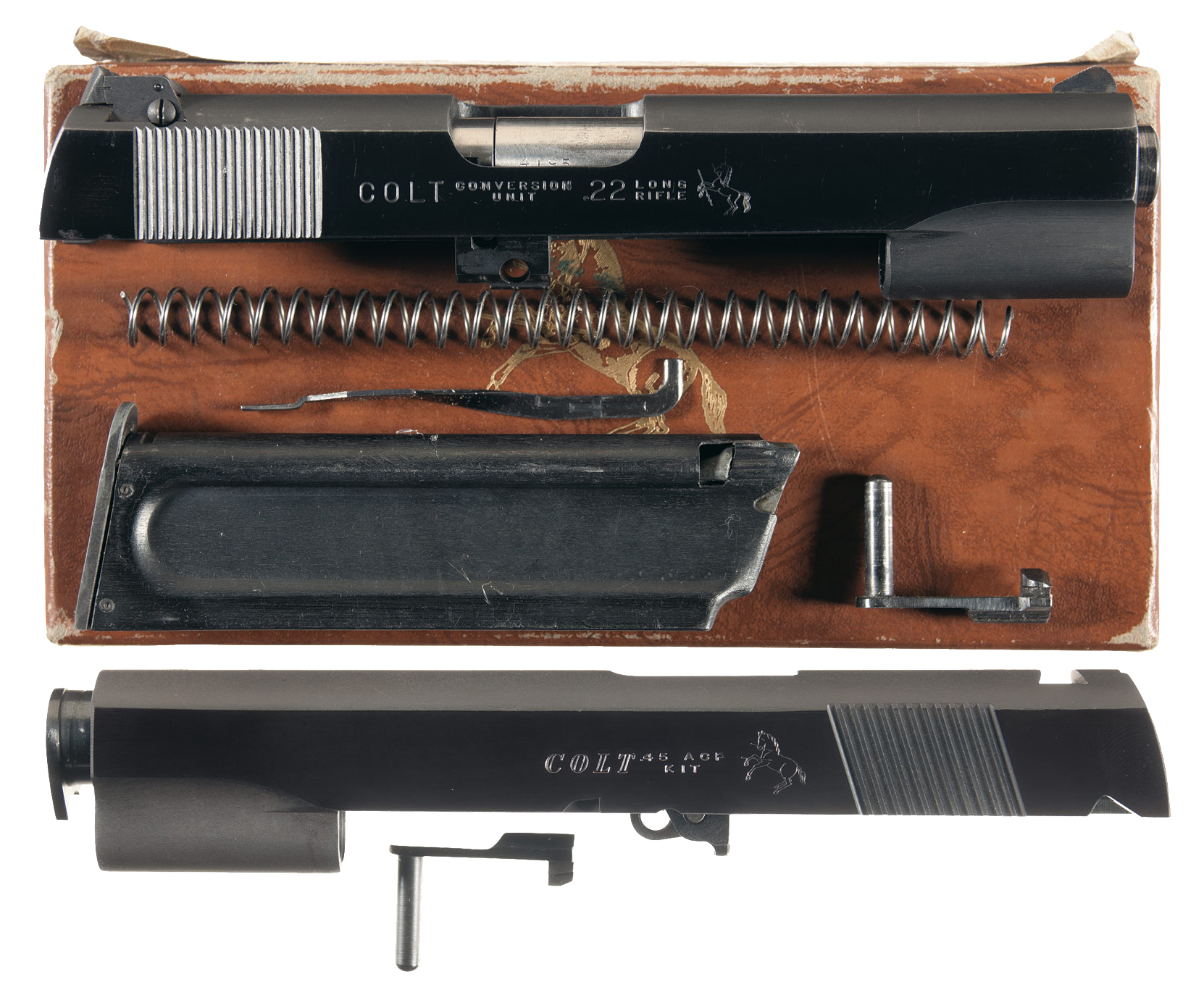 One Colt 1911 .22 Conversion Unit with Box and Colt .45 ACP Kit | Rock ...