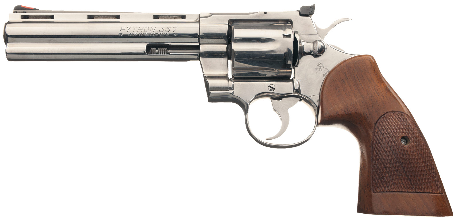 Colt Nickel Python Double Action Revolver | Rock Island Auction