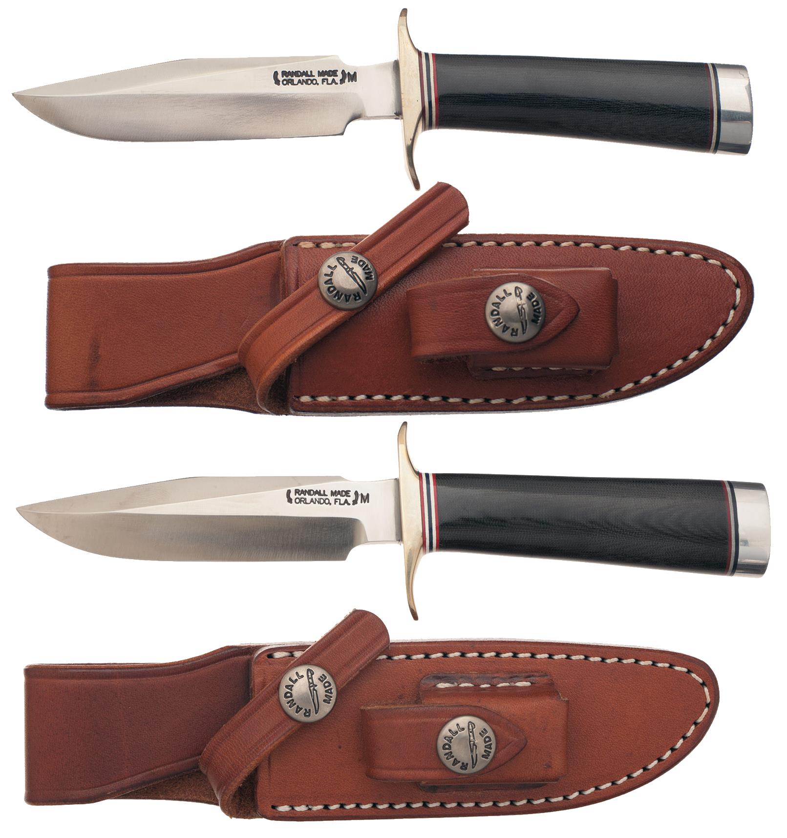 Two Randall Model 1 Miniature Knives with Sheaths | Rock Island Auction