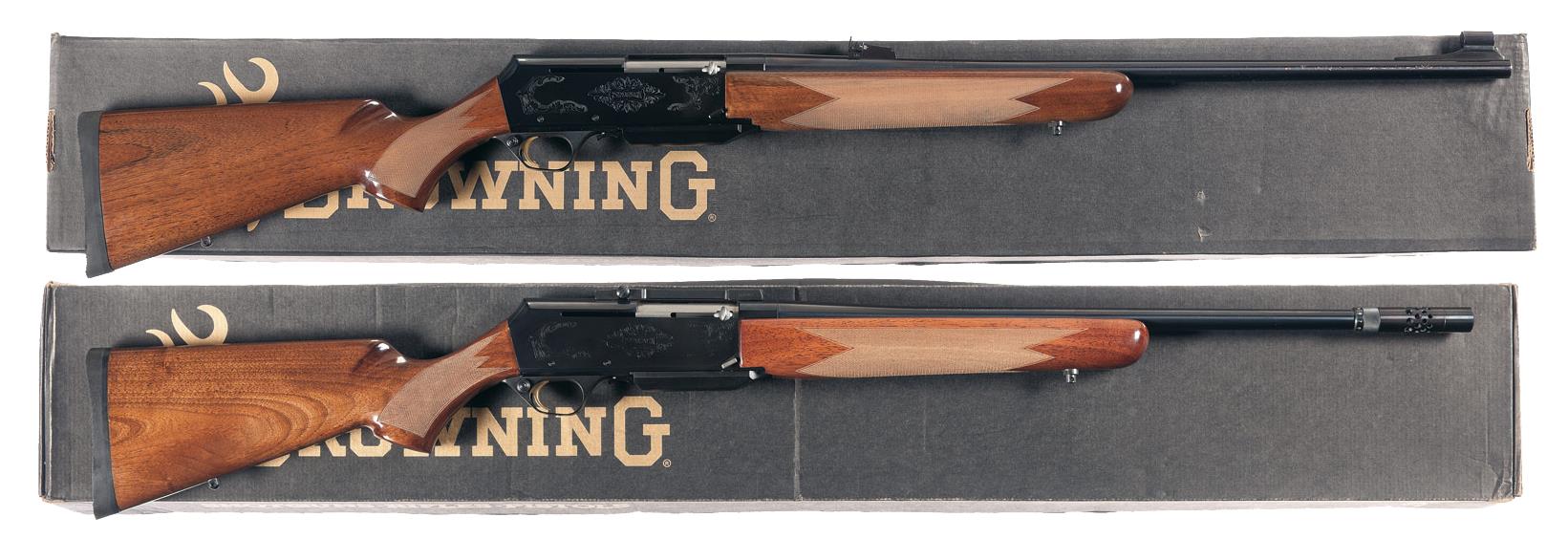 Two Boxed Browning BAR Mark II Safari Semi-Automatic Rifles | Rock ...