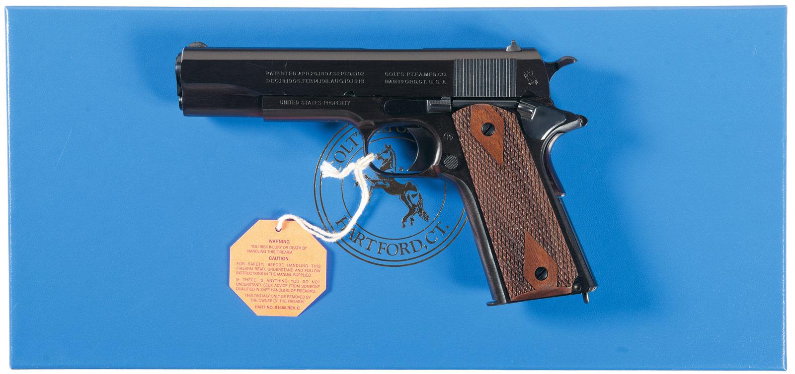 Colt Model 1911 WWI Reproduction Semi-Automatic Pistol with Box | Rock ...