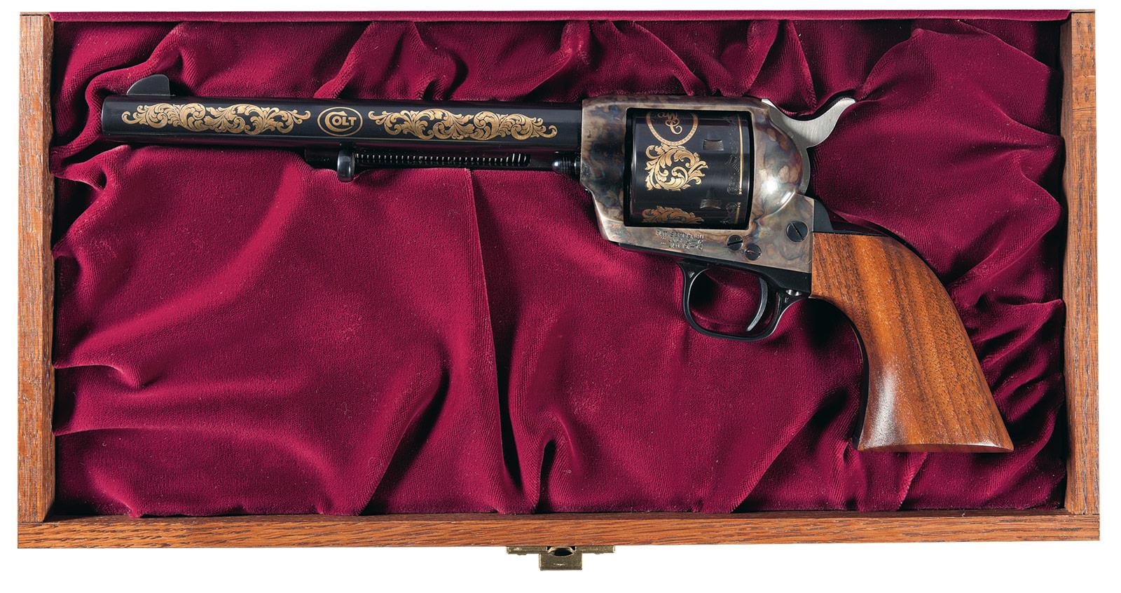 Cased Sam Colt Commemorative Single Action Army Revolver | Rock Island ...