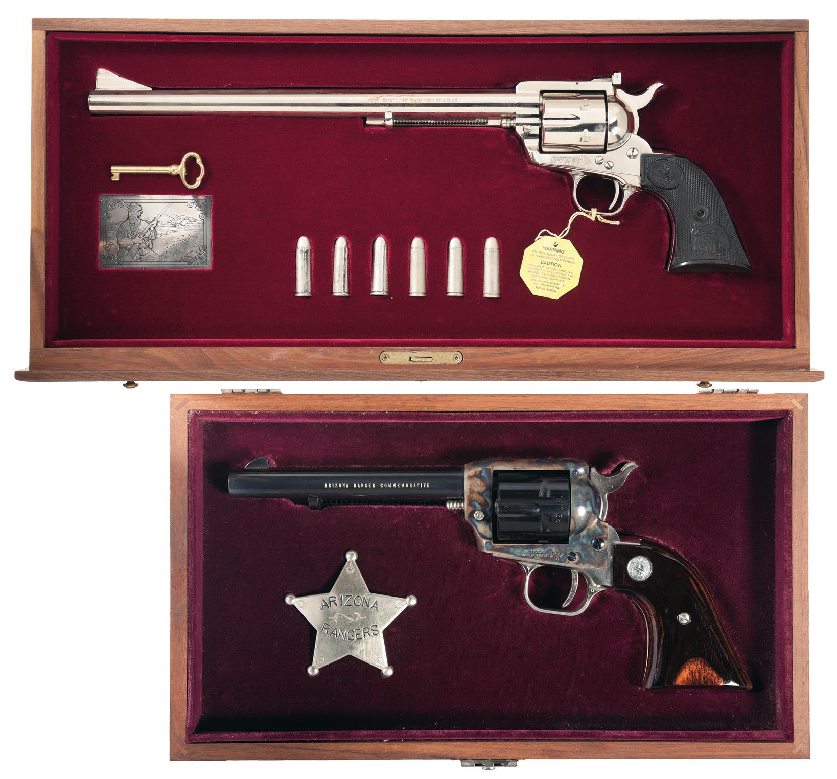 Collector Set of Two Cased Colt Commemorative Revolvers | Rock Island ...