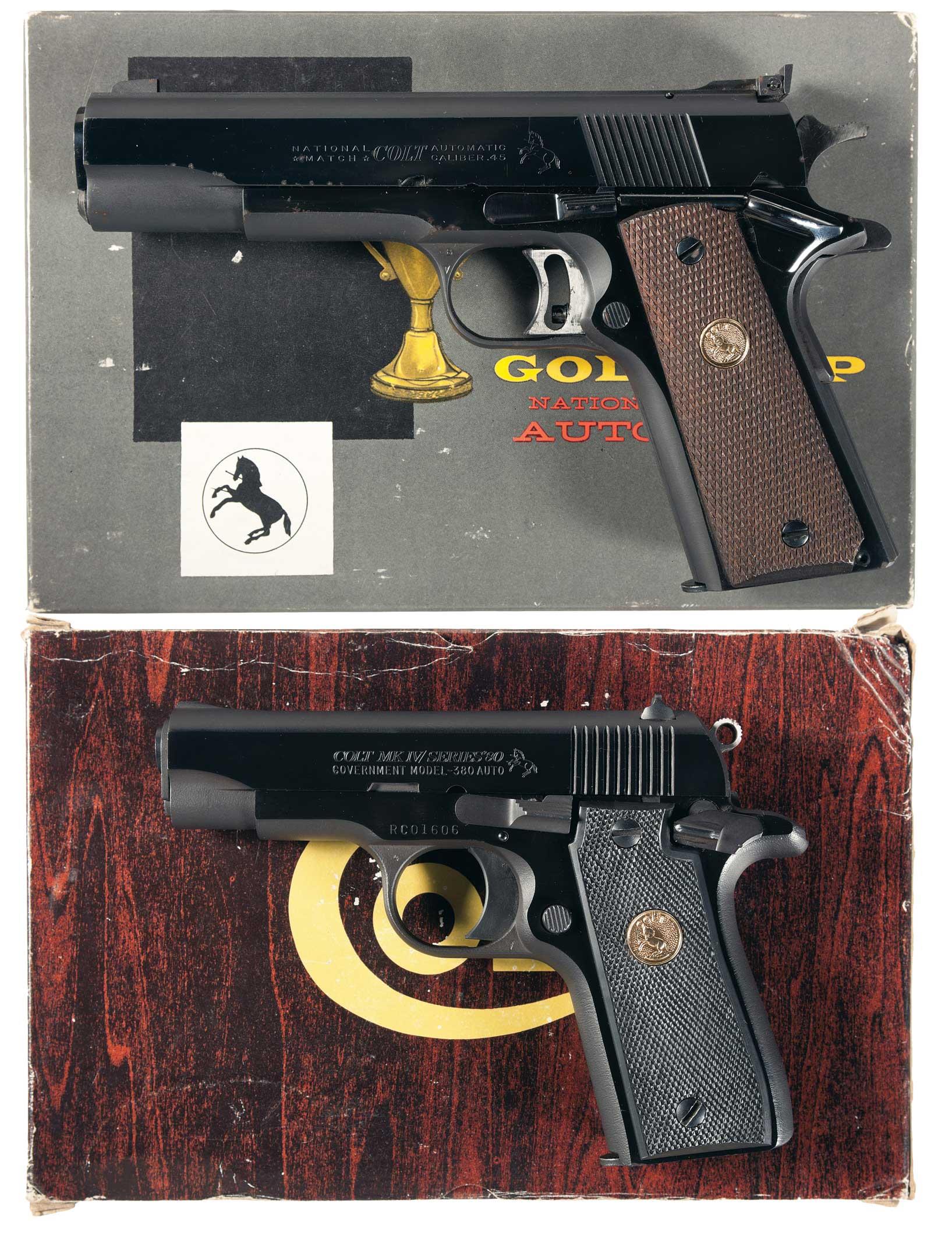 Two Boxed Colt Semi-Automatic Pistols -A) Colt MK IV Series 70 G | Rock ...