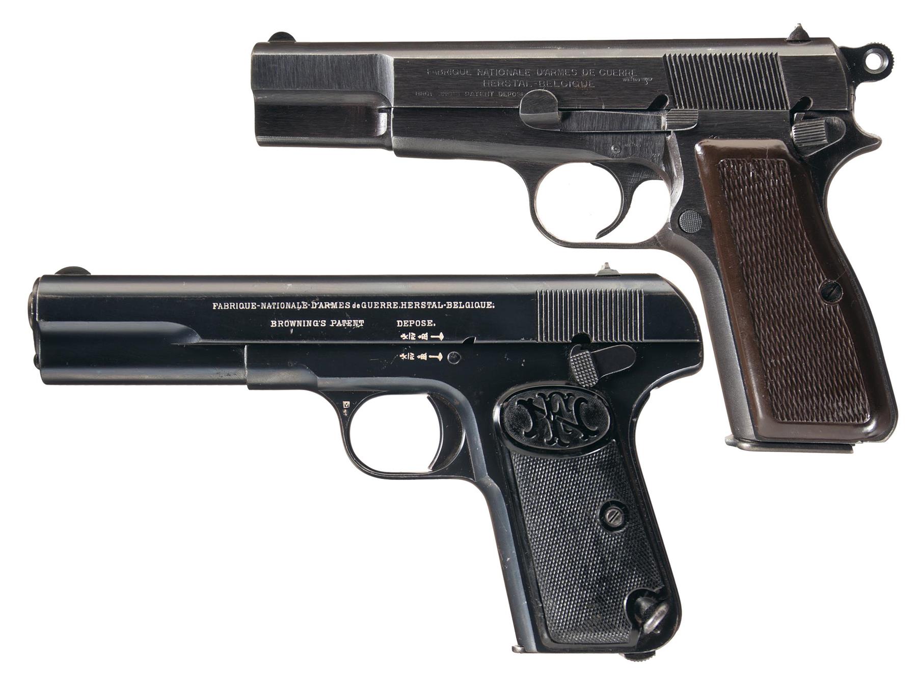 Two Excellent Belgian FN Semi-Automatic Pistols | Rock Island Auction
