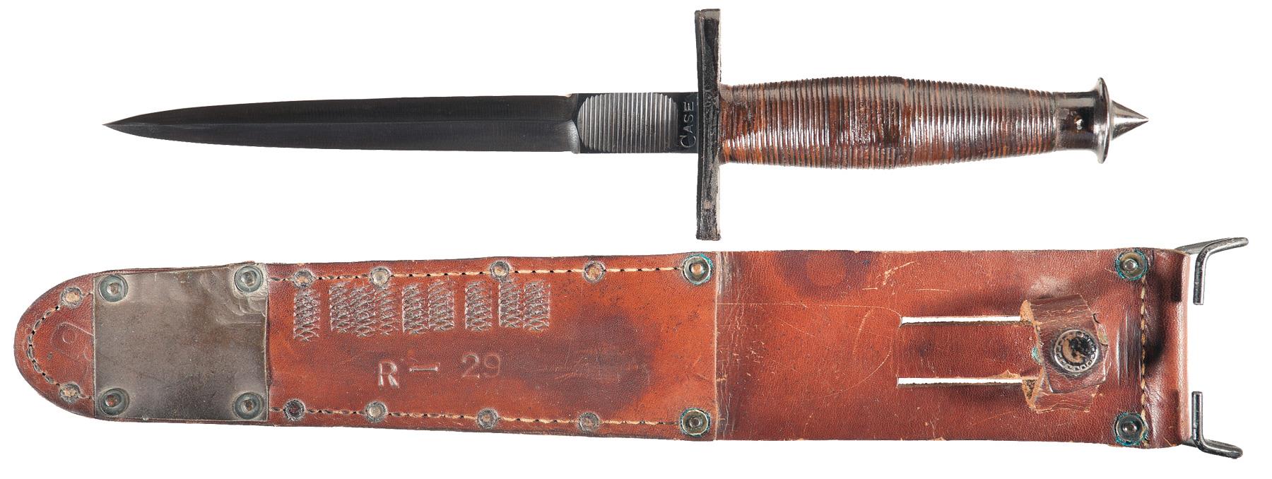 Historic and Rare World War II V-42 Case Stiletto with 'U.S.S. O | Rock ...