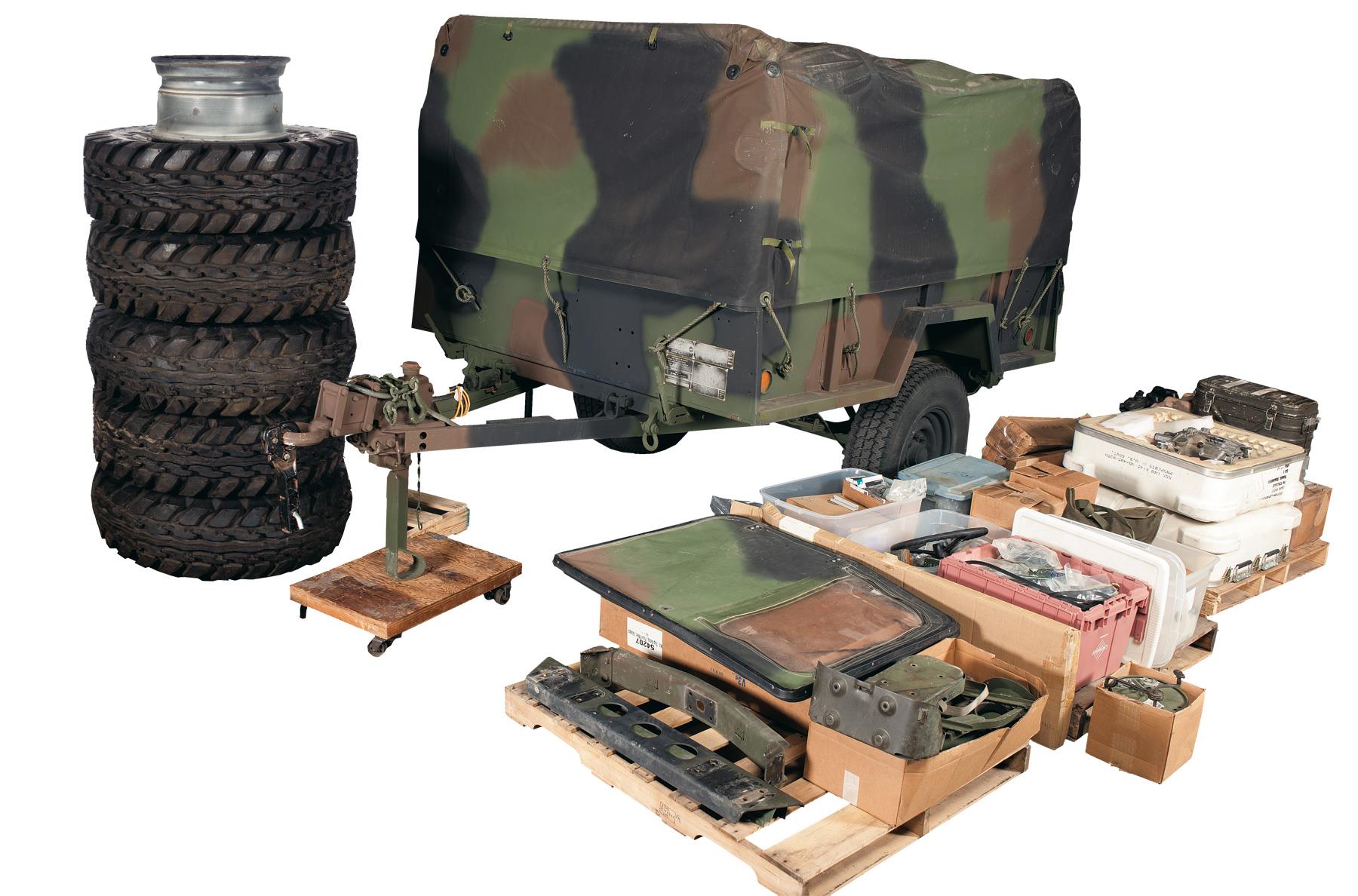 Two Wheeled M116A2 3/4 Ton Military Cargo Trailer | Rock Island Auction