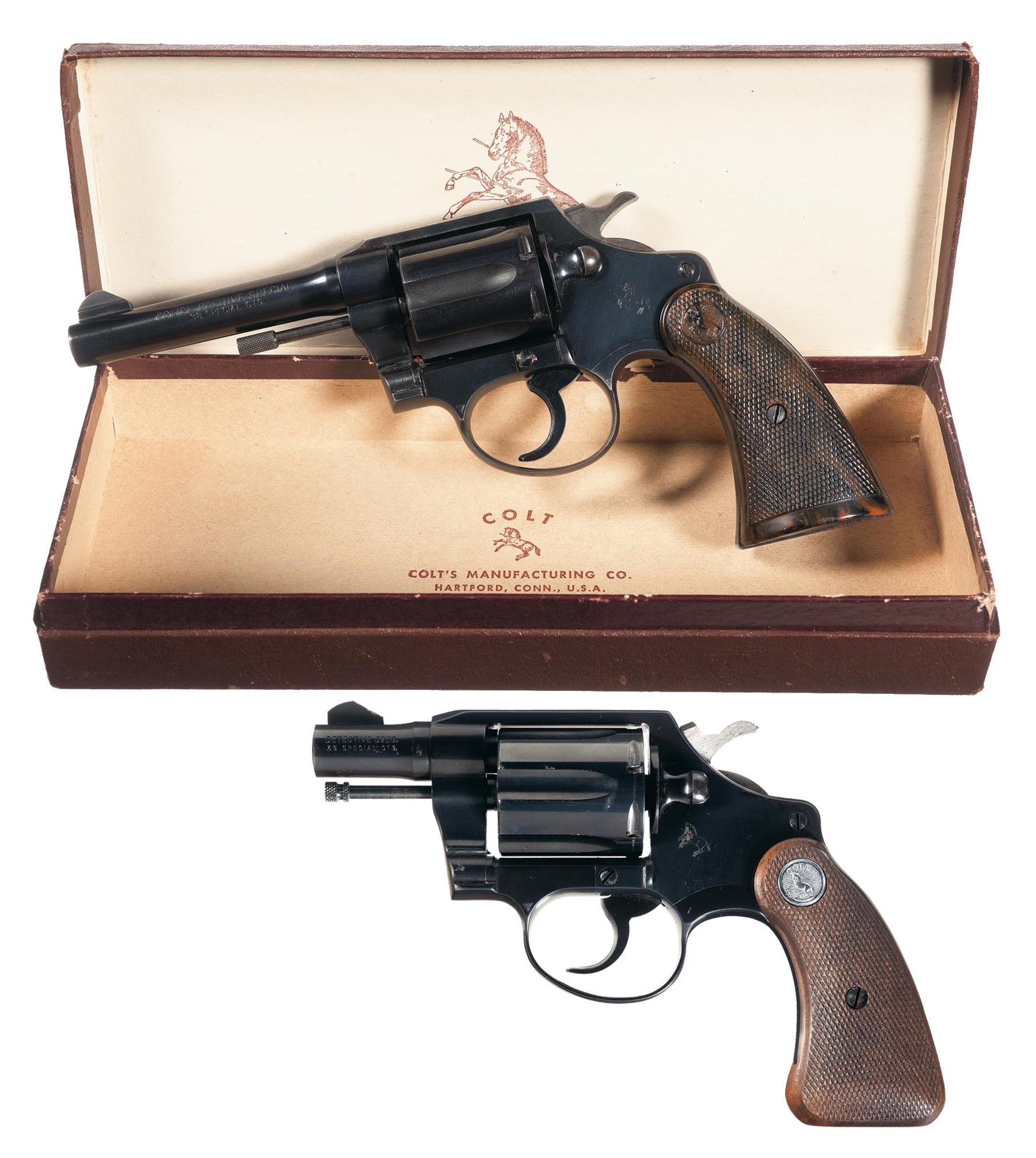Two Spectacular Colt DA Revolvers | Rock Island Auction