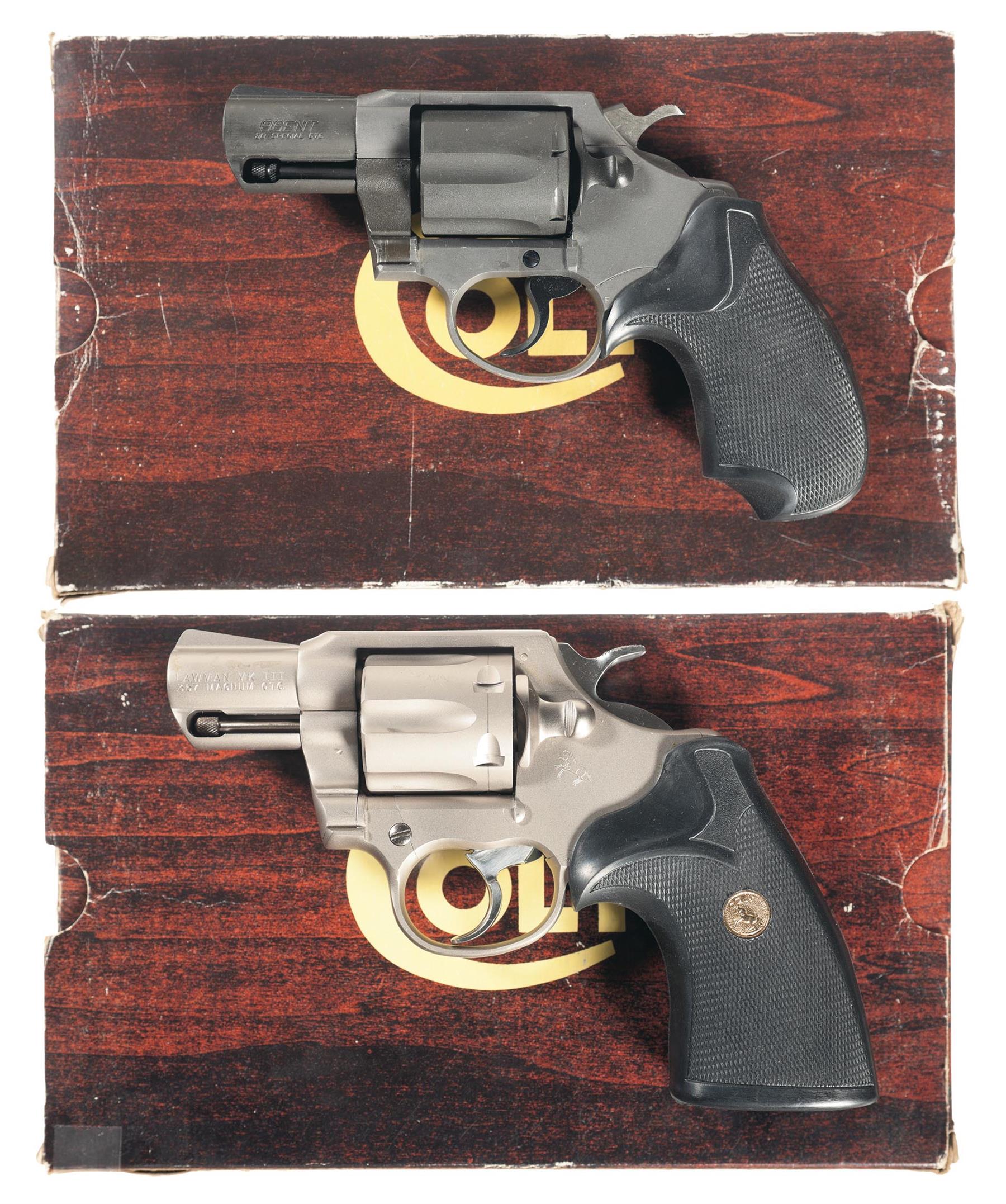Two Boxed Colt DA Revolvers | Rock Island Auction