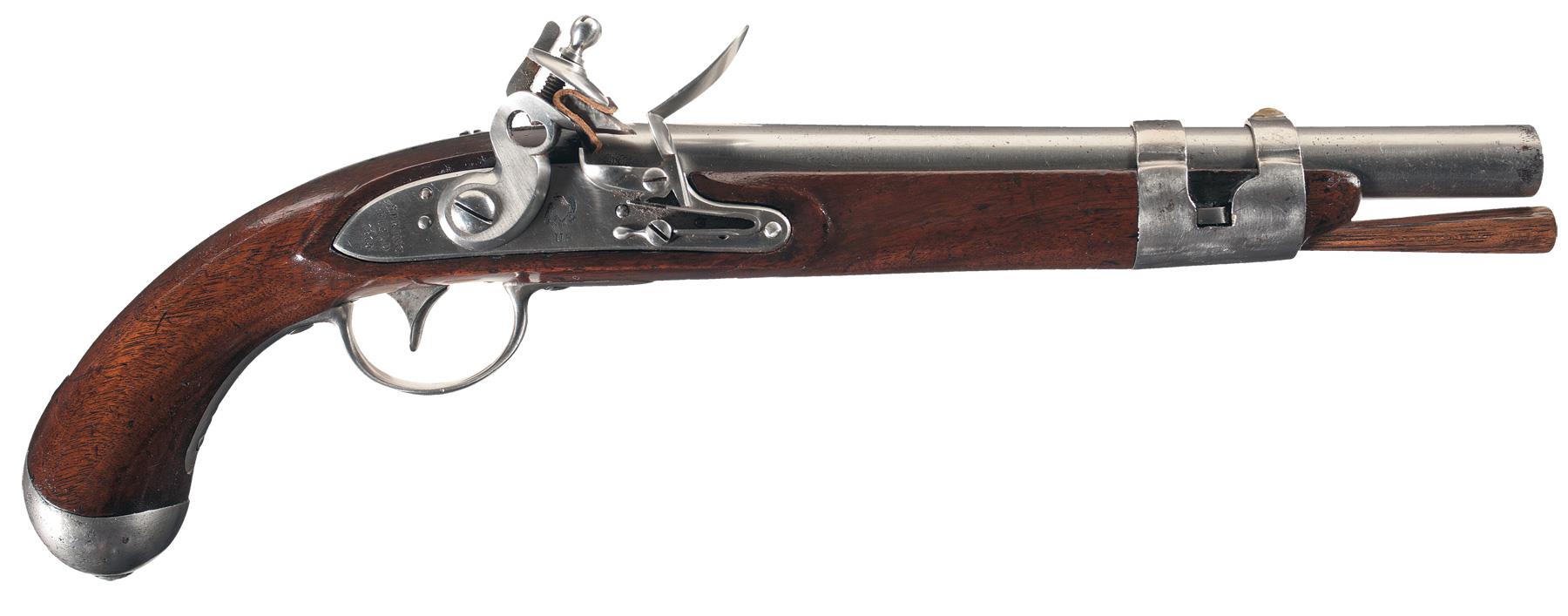Rare U.S. Springfield Armory Model 1817 Flintlock Pistol | Rock Island ...