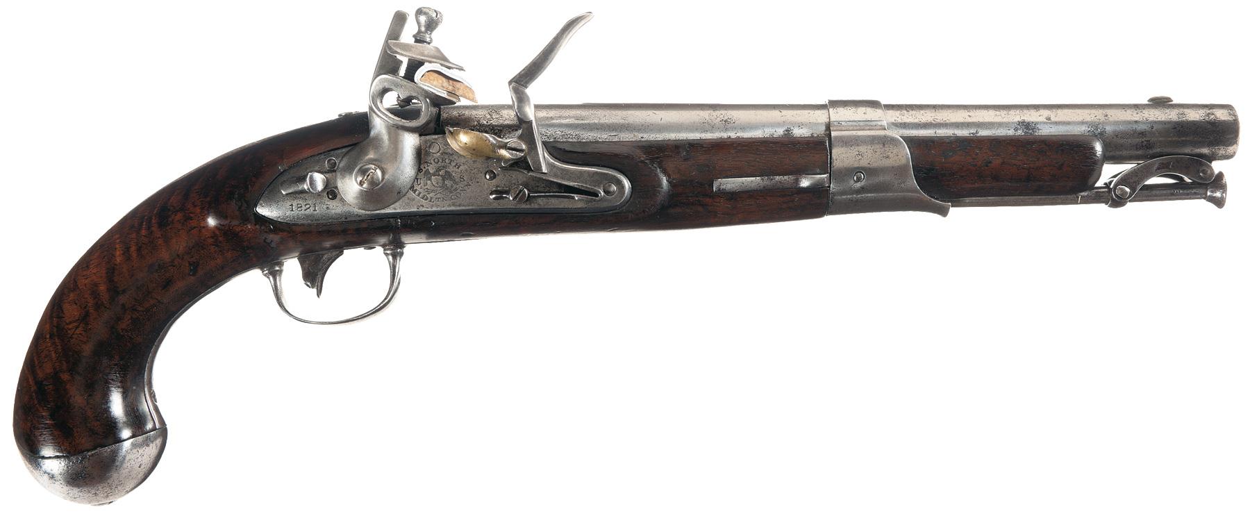 U.S. Simeon North Model 1819 Flintlock Pistol | Rock Island Auction