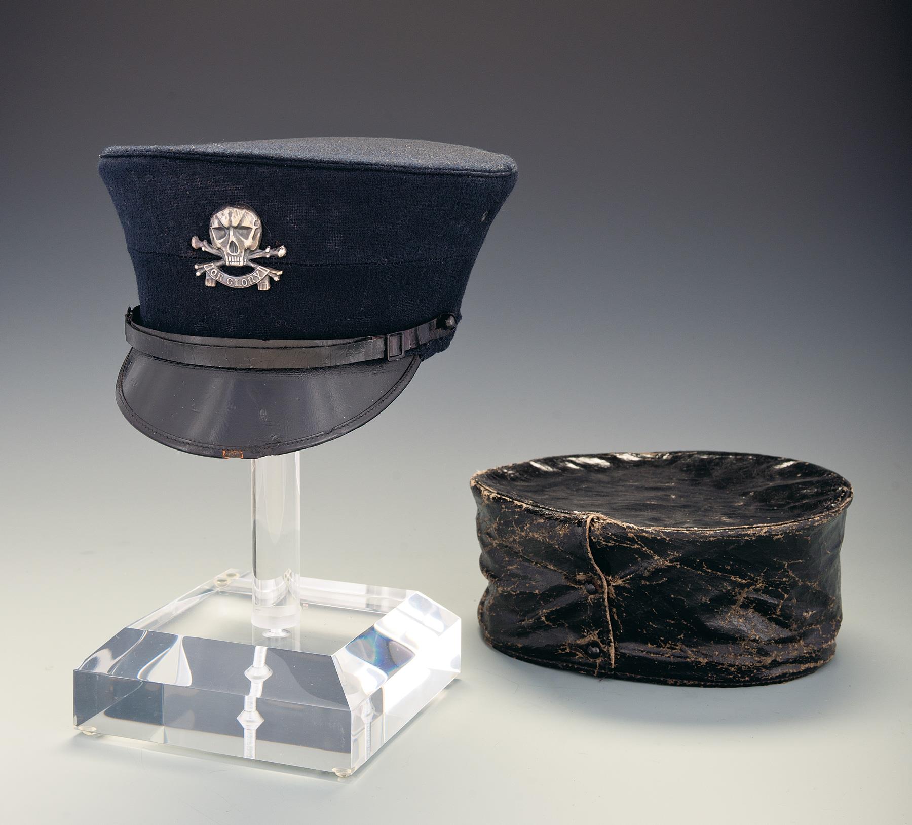 17th Lancers Forage Cap with Foul Weather Cover | Rock Island Auction
