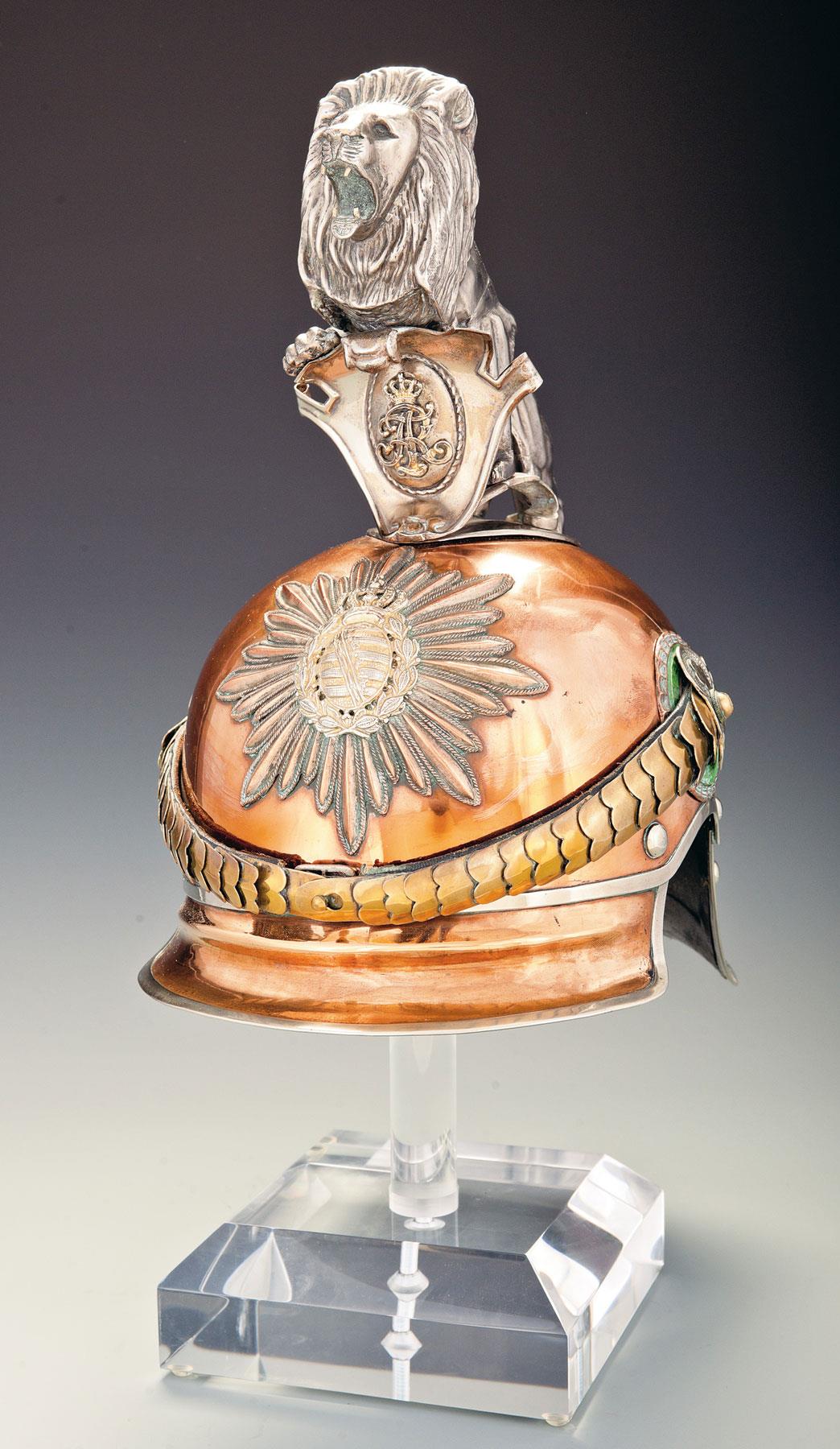 Saxon Officer's Heavy Cavalry Helmet | Rock Island Auction