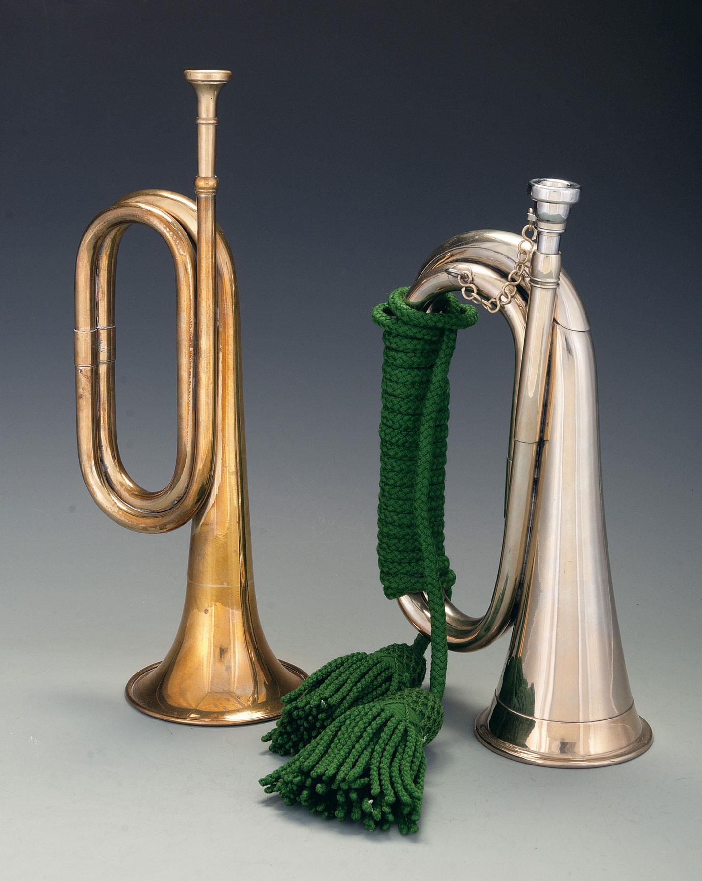 Two British Regimental Bugles | Rock Island Auction