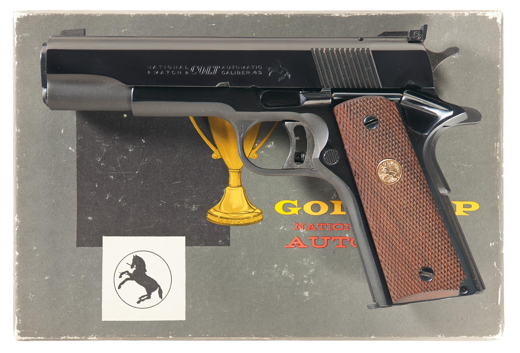 Colt Gold Cup National Match Semi-Automatic Pistol with Box | Rock ...