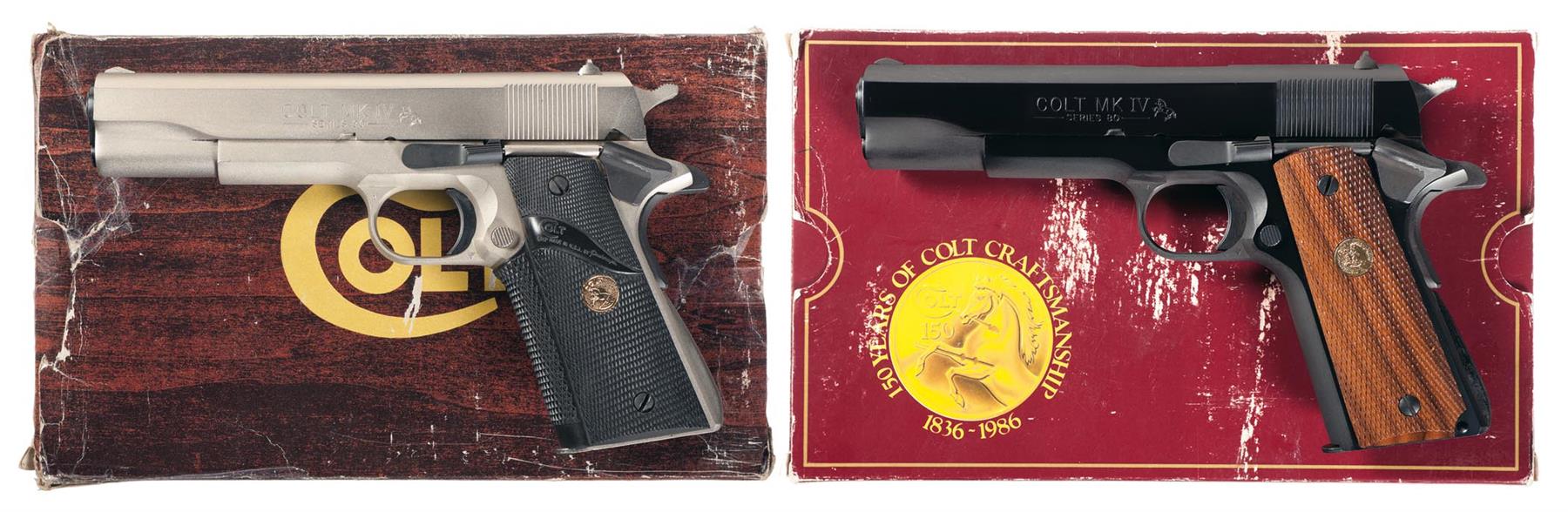 Two Boxed Colt Series 80 Semi-Automatic Pistols | Rock Island Auction