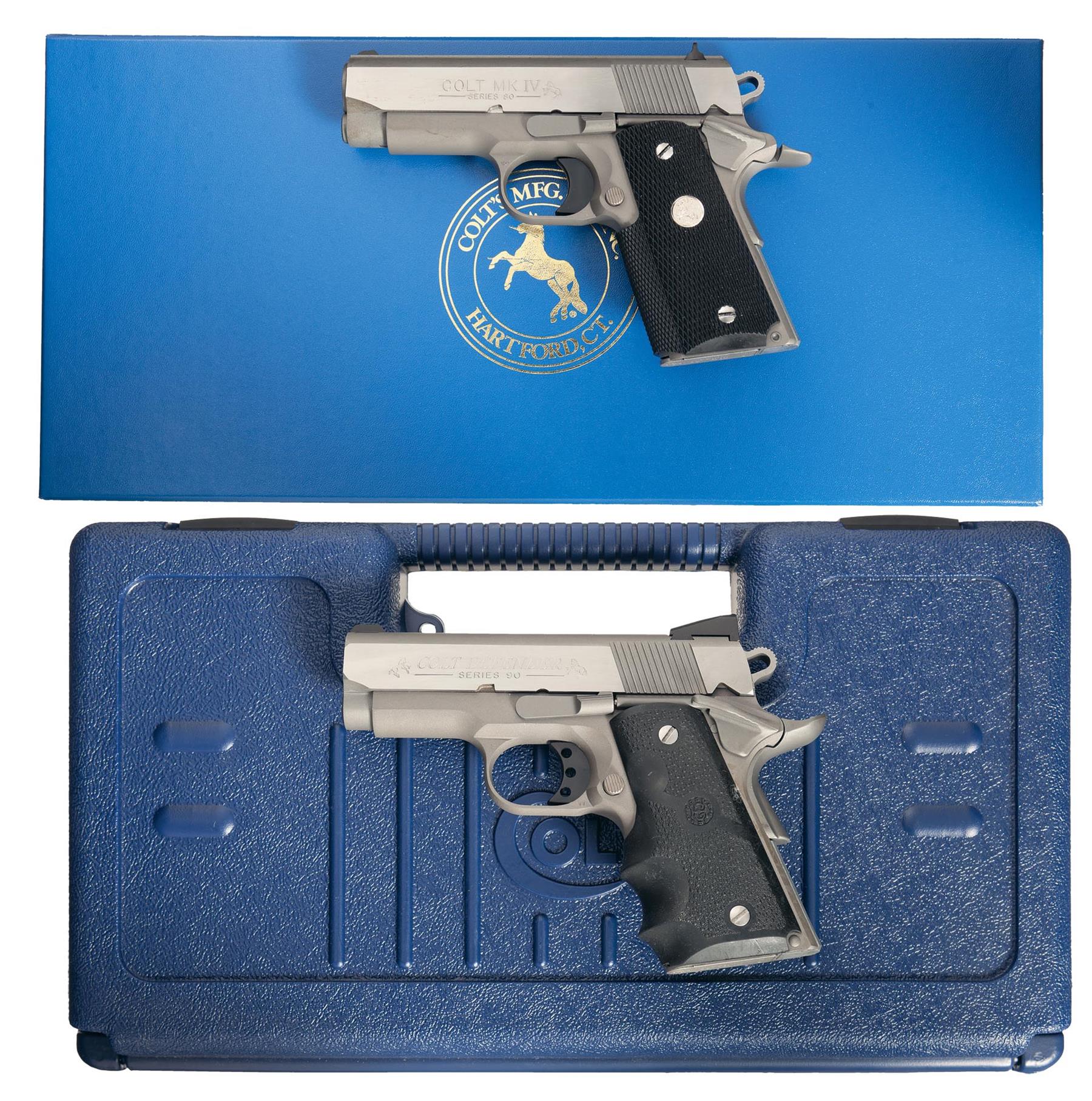 Two Colt Compact 1911 Pistols | Rock Island Auction