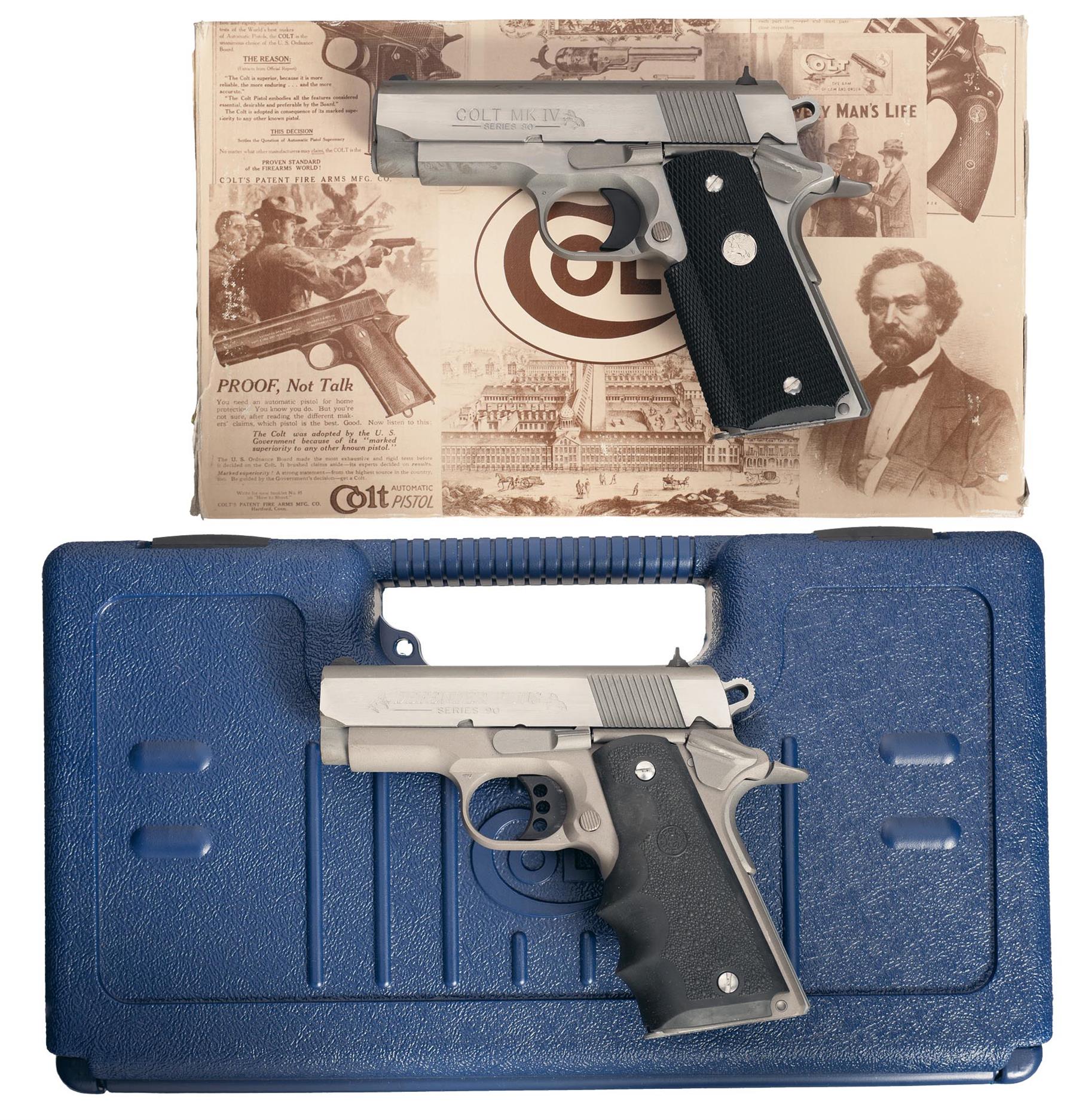 Two Cased Colt Compact Semi-Automatic Pistols | Rock Island Auction