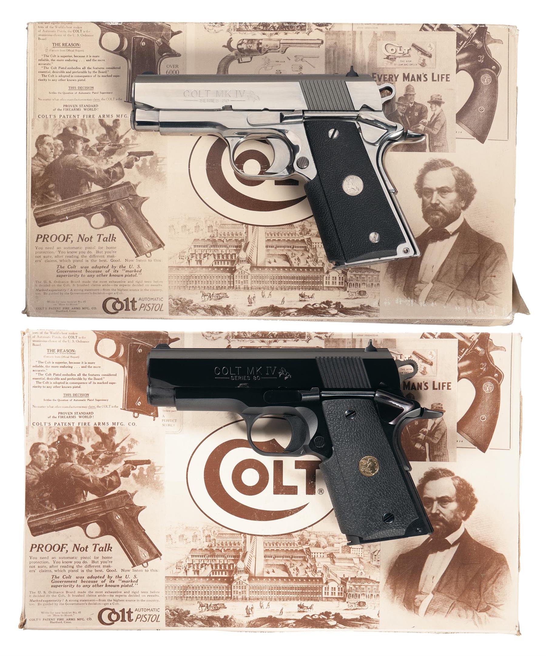 Two Boxed Colt Compact 1911 Semi-Automatic Pistols w/ Cases | Rock ...