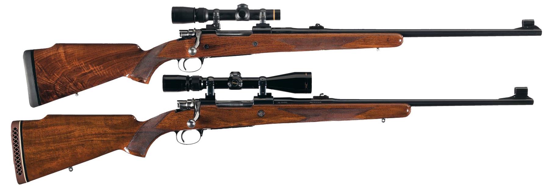 Two Belgian Browning Safari Grade High Power Bolt Action Rifles | Rock ...