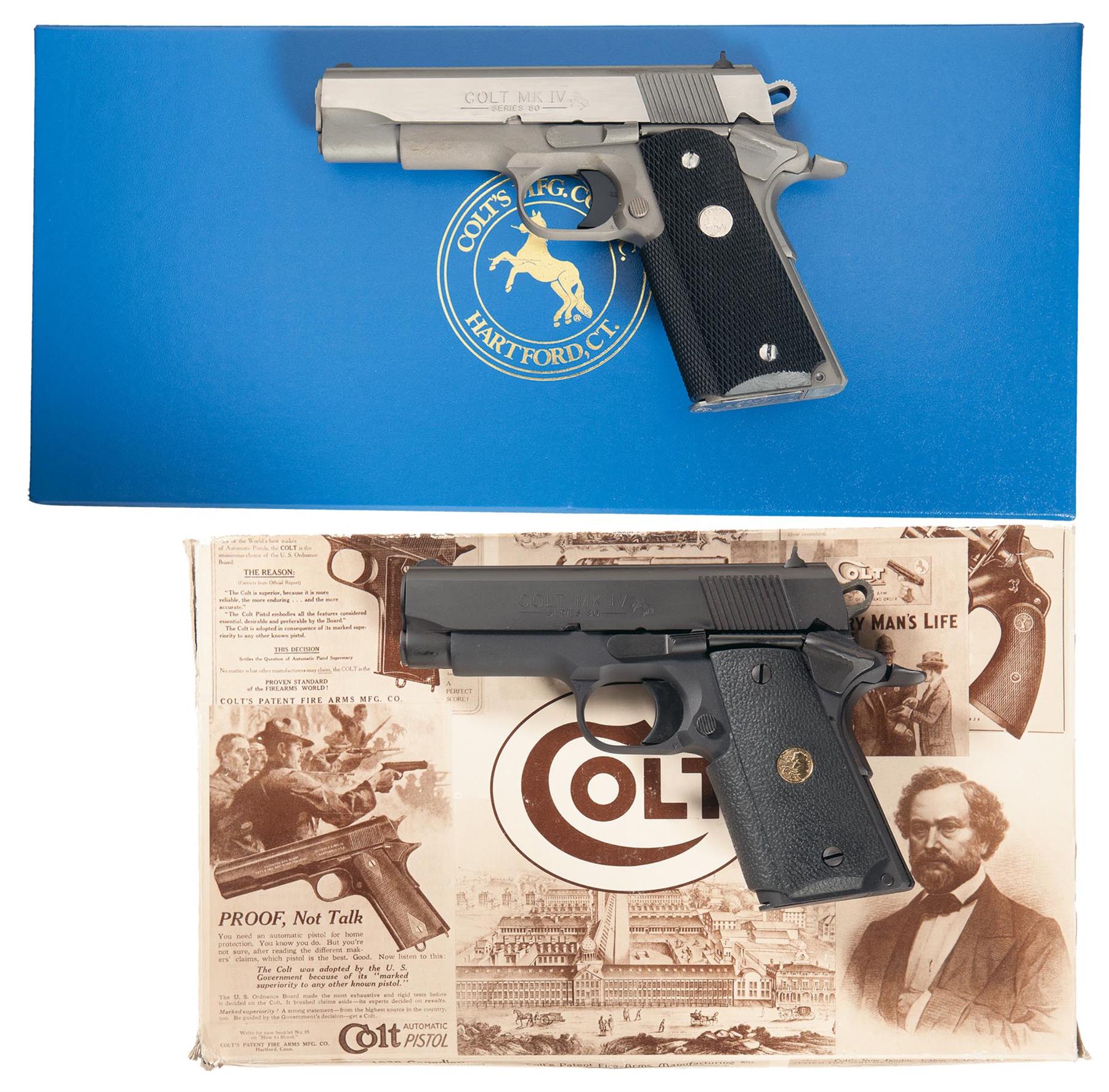 Two Compact Lightweight Colt Model 1911 Semi-Automatic Pistols | Rock ...