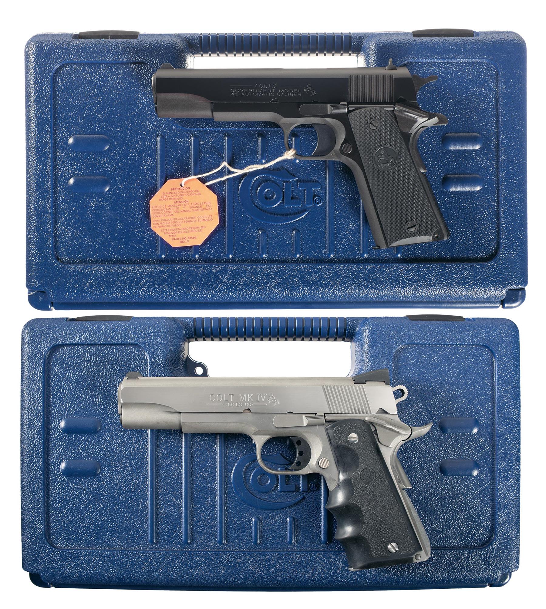 Two Cased Colt Series 80 Pistols | Rock Island Auction