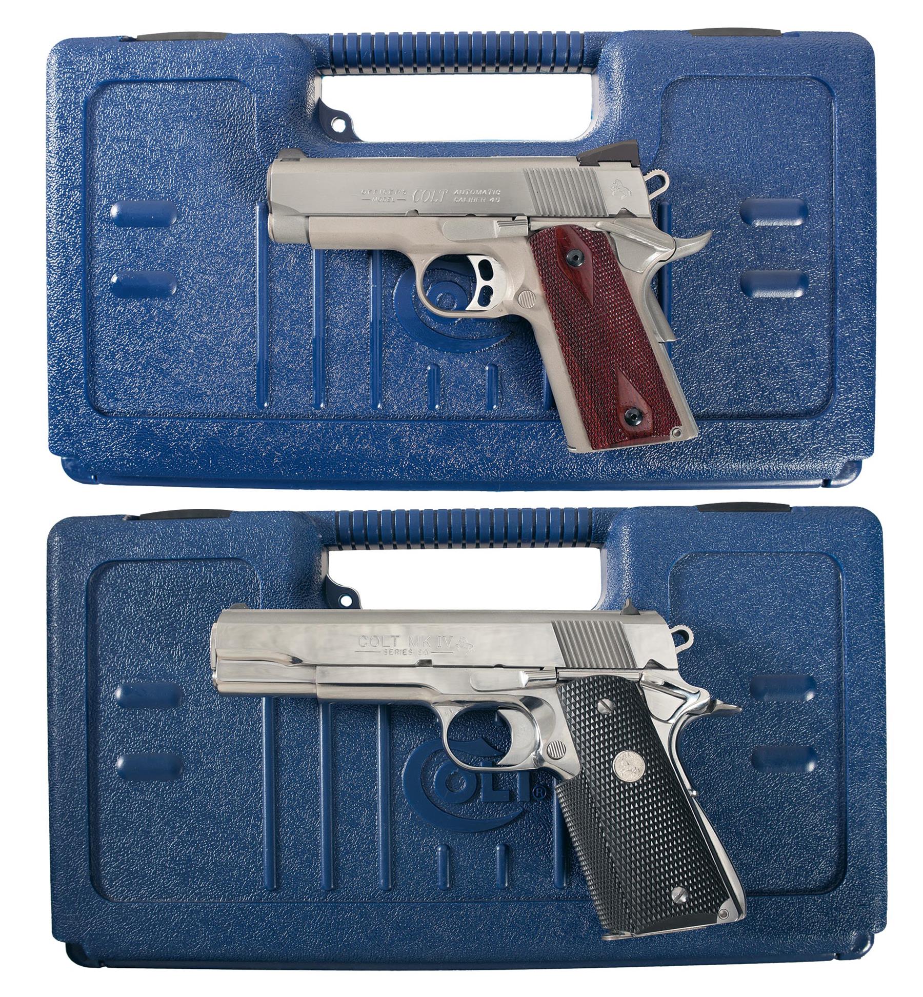 Two Cased Colt Pistols | Rock Island Auction