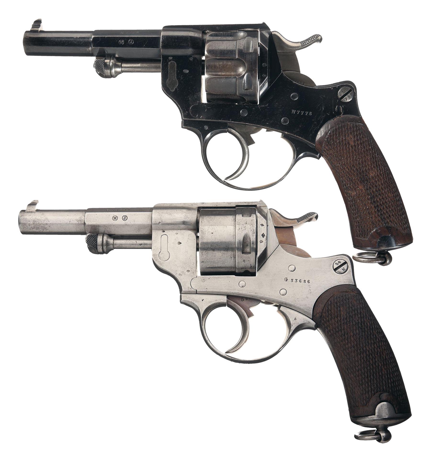 Two French Military DA Revolvers | Rock Island Auction