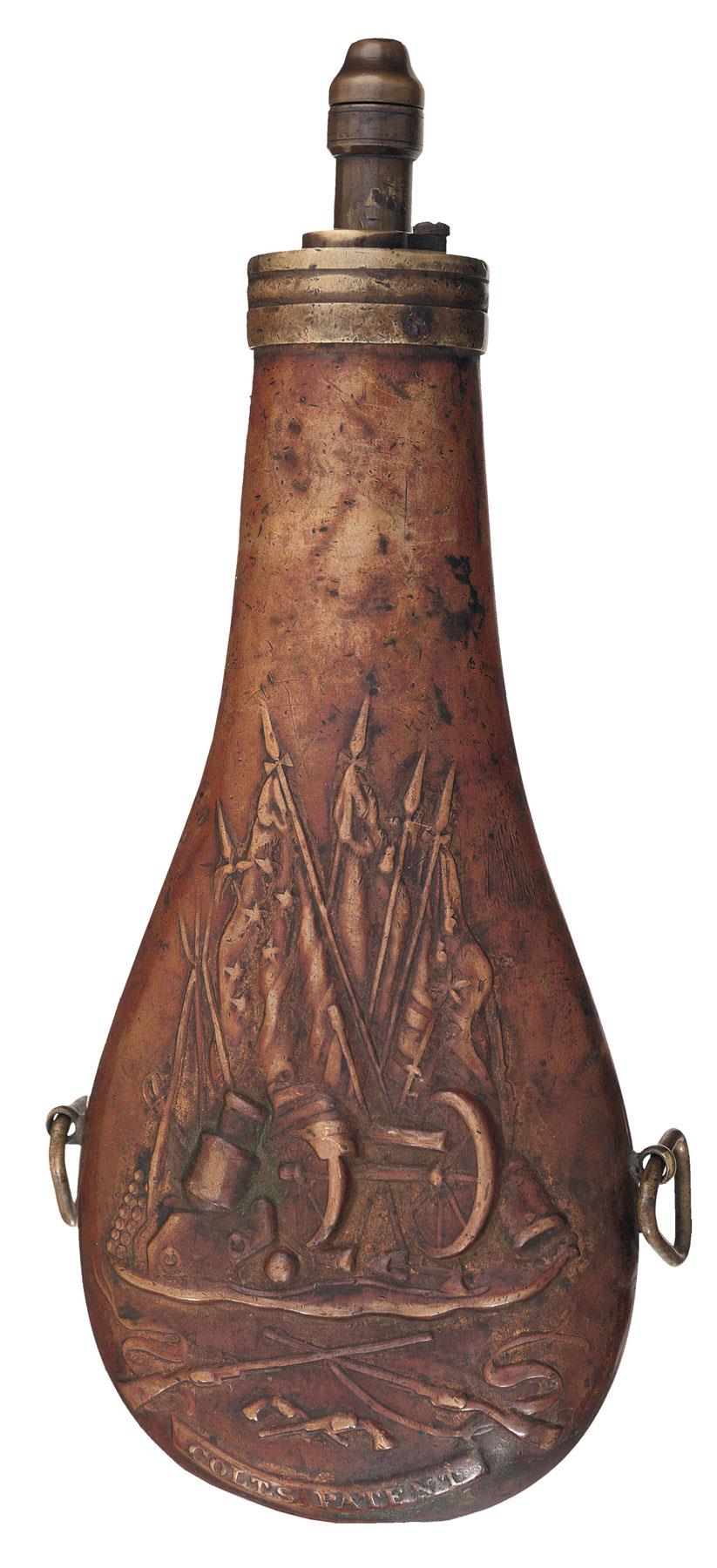 Rare Walker and Whitneyville-Hartford Powder Flask | Rock Island Auction