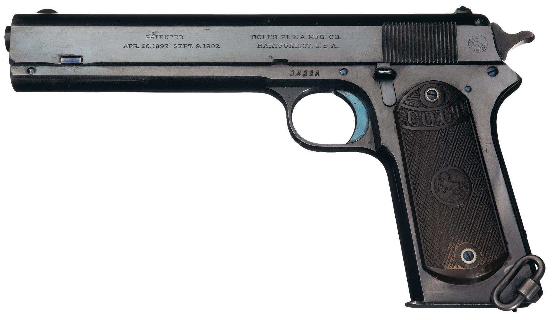 Exceptional Colt Model 1902 Military Semi-Automatic Pistol | Rock ...