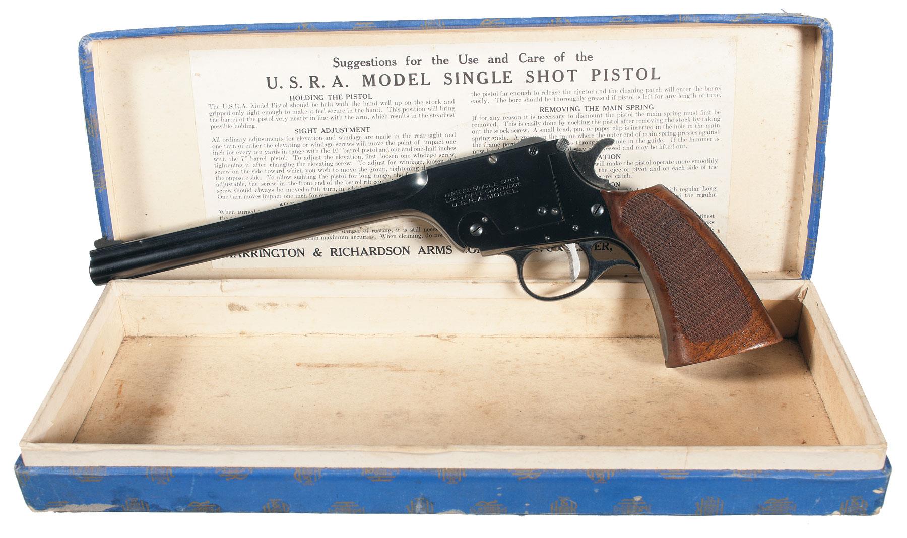 Harrington & Richardson Inc U.S.R.A. Model Tip-Up Pistol 22 LR | Rock ...