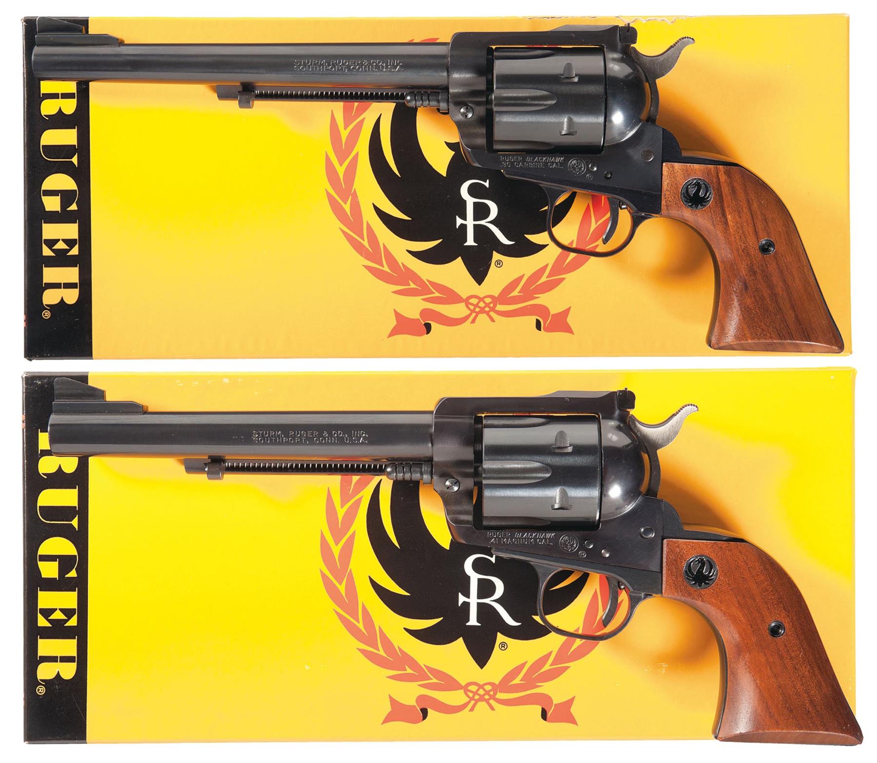 Two Ruger Blackhawk Single Action Revolvers w/ Boxes | Rock Island Auction