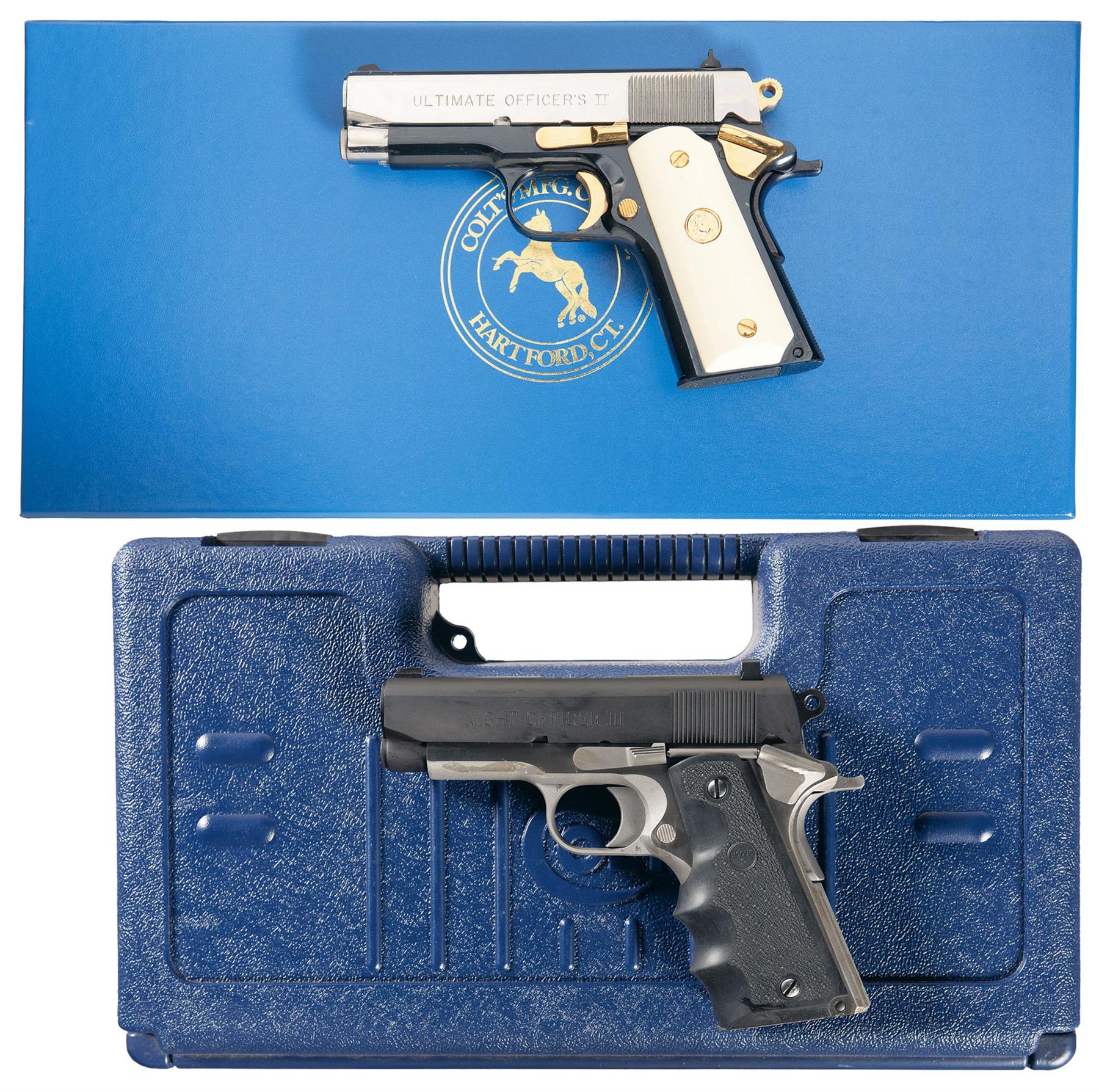 Two Boxed Colt Officer's ACP Semi-Automatic Pistols | Rock Island Auction