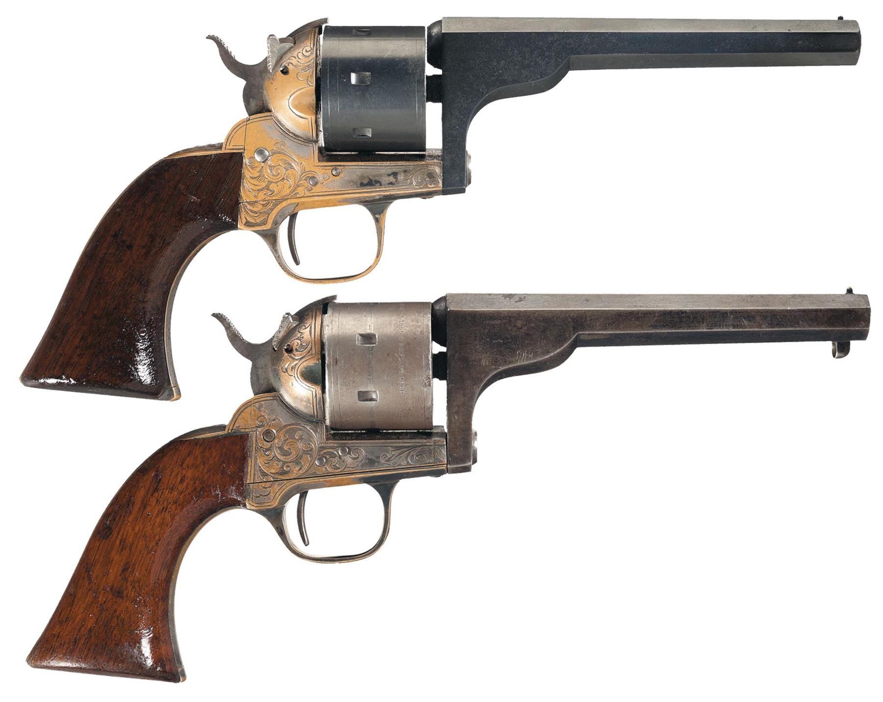 Two Moore Patent Single Action Belt Revolvers | Rock Island Auction