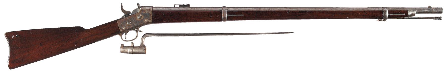 Fine U.S. Springfield Model 1871 Rolling Block Rifle with Bayone | Rock ...