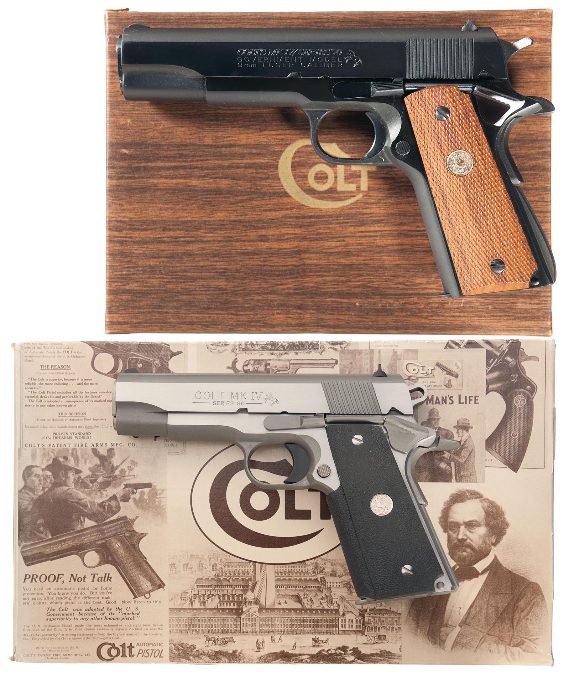 Two Boxed Colt Semi-Automatic Pistols | Rock Island Auction
