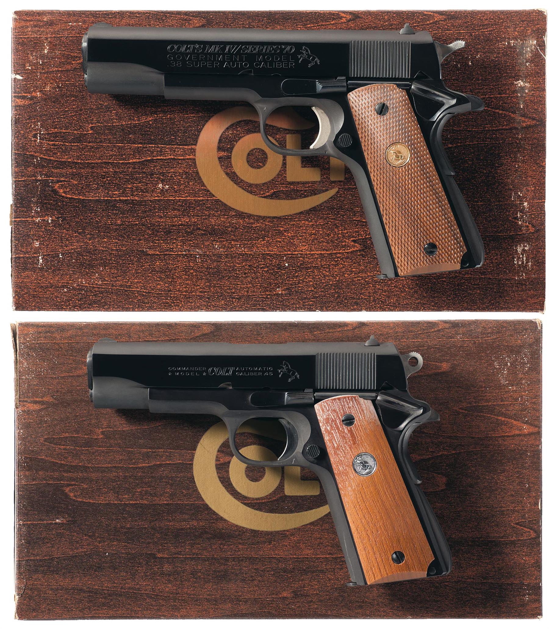 Two Boxed Colt Semi-Automatic Pistols | Rock Island Auction