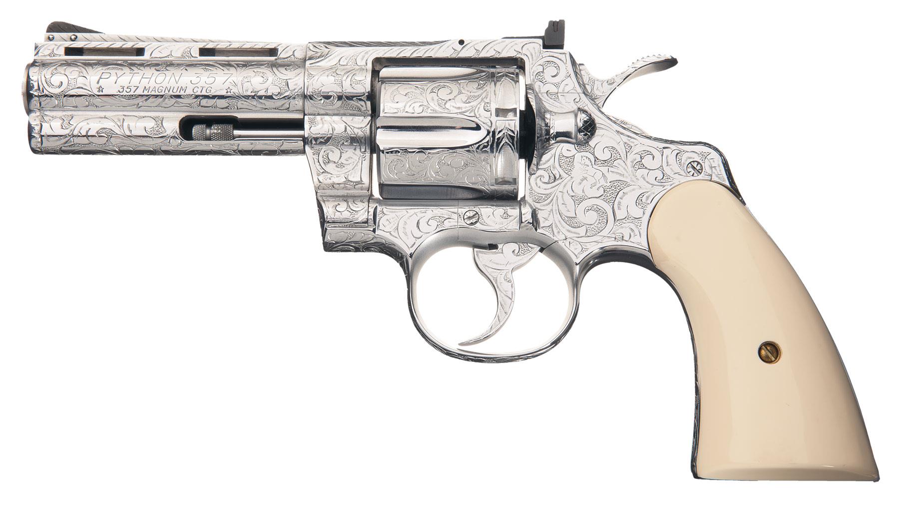 'Valade' Signed and Engraved Colt Python Double Action Revolver | Rock ...