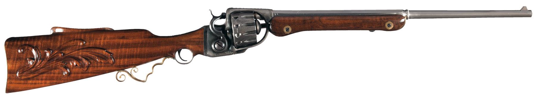 Unique George J. Tibert 12-Shot Revolving Rifle | Rock Island Auction