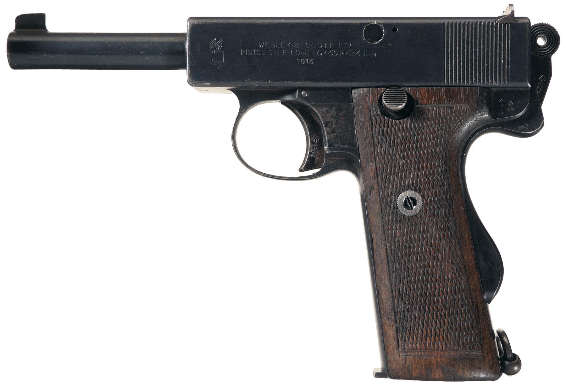 Webley & Scott Ltd Mark I Pistol 455 Auto | Rock Island Auction