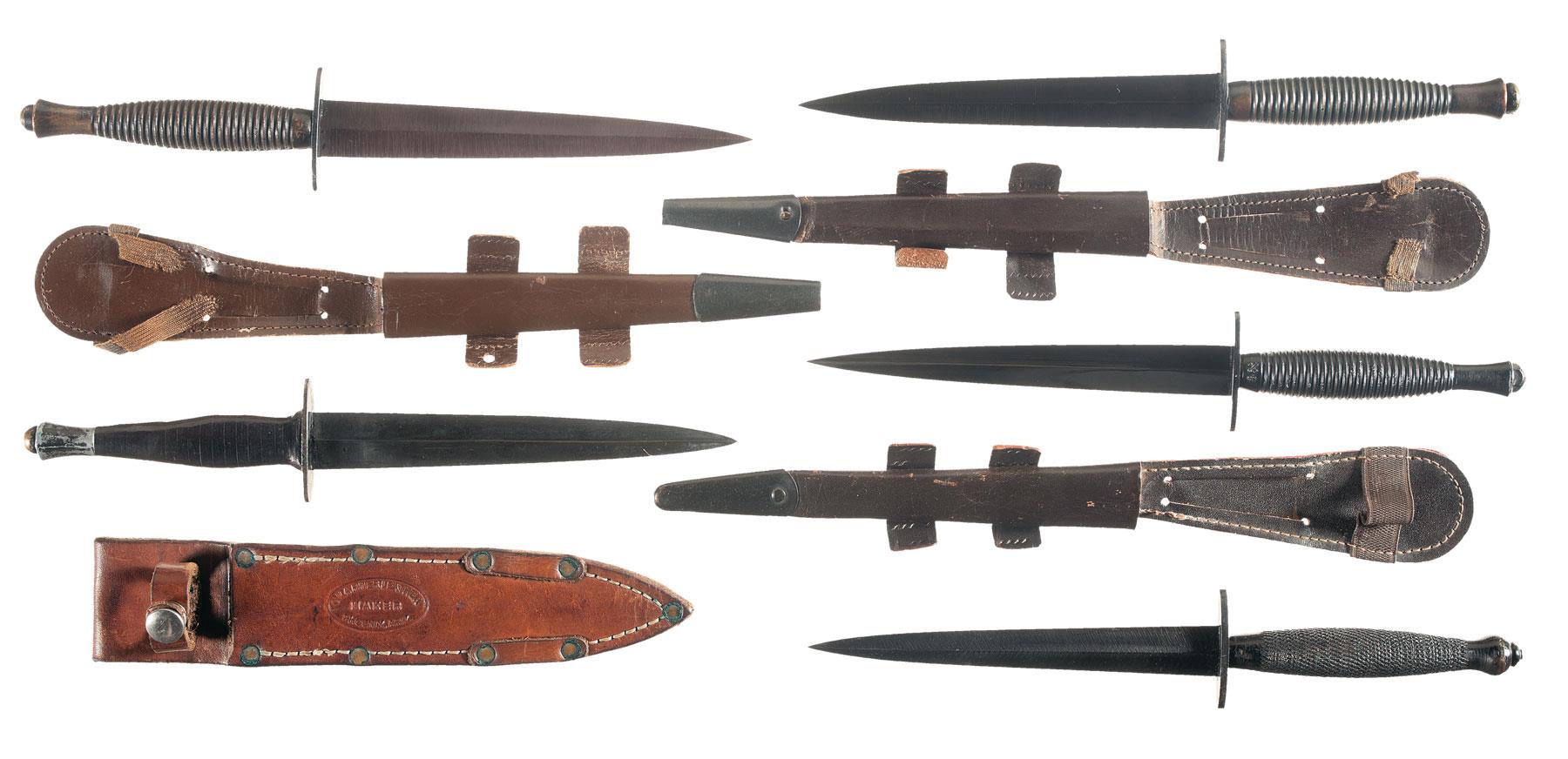 Lot of Five British Daggers | Rock Island Auction