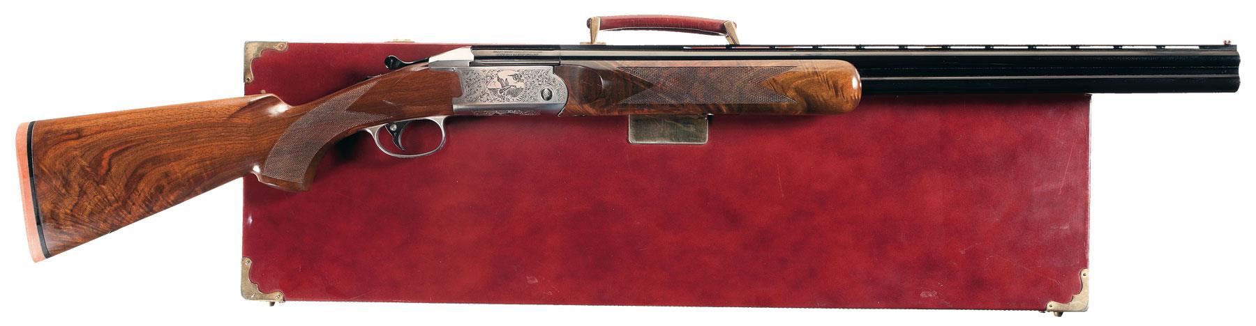 Engraved Ducks Unlimited Valmet Over/Under Shotgun with Case | Rock ...