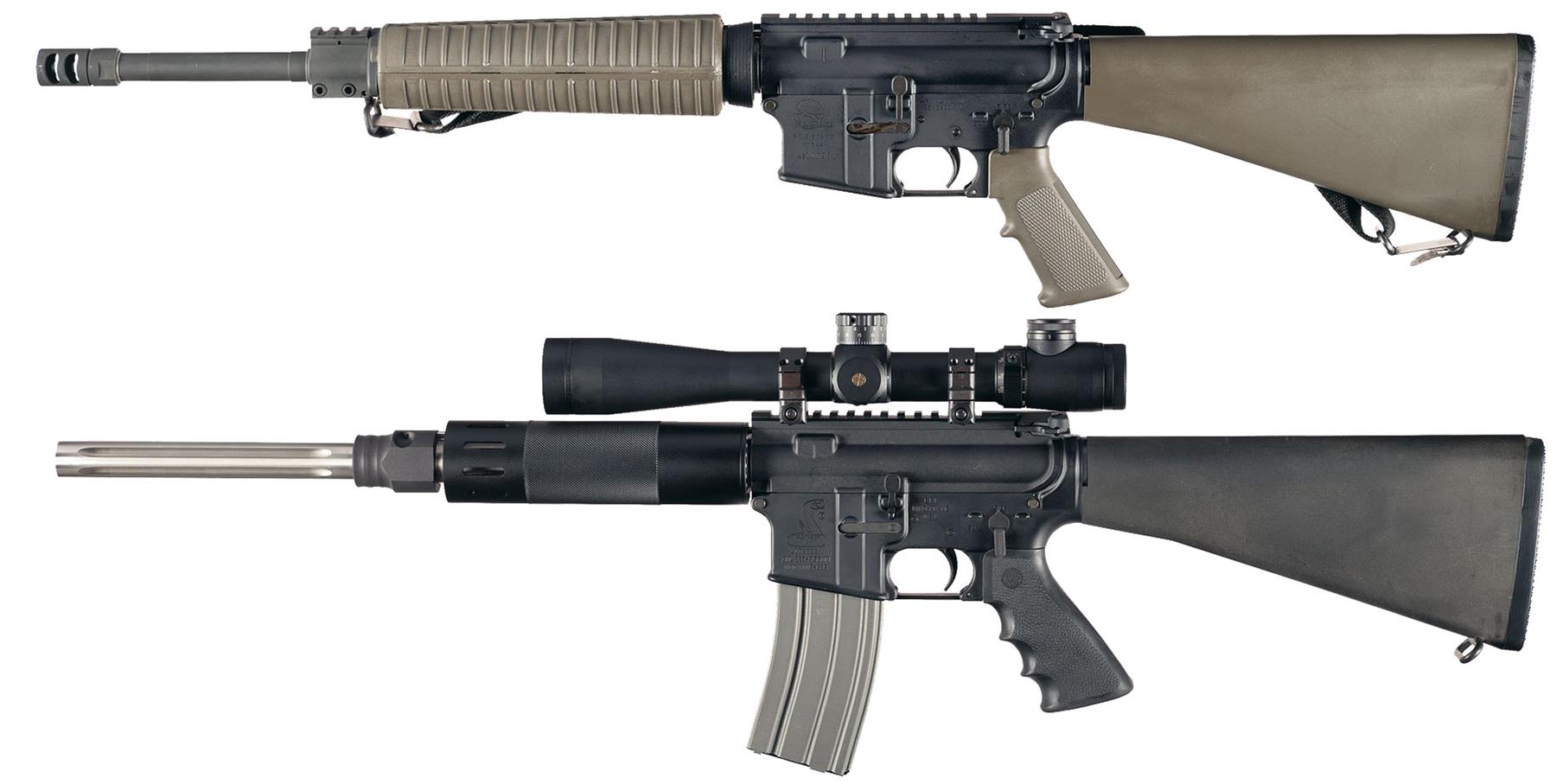Two AR-15 Style Semi-Automatic Carbines | Rock Island Auction