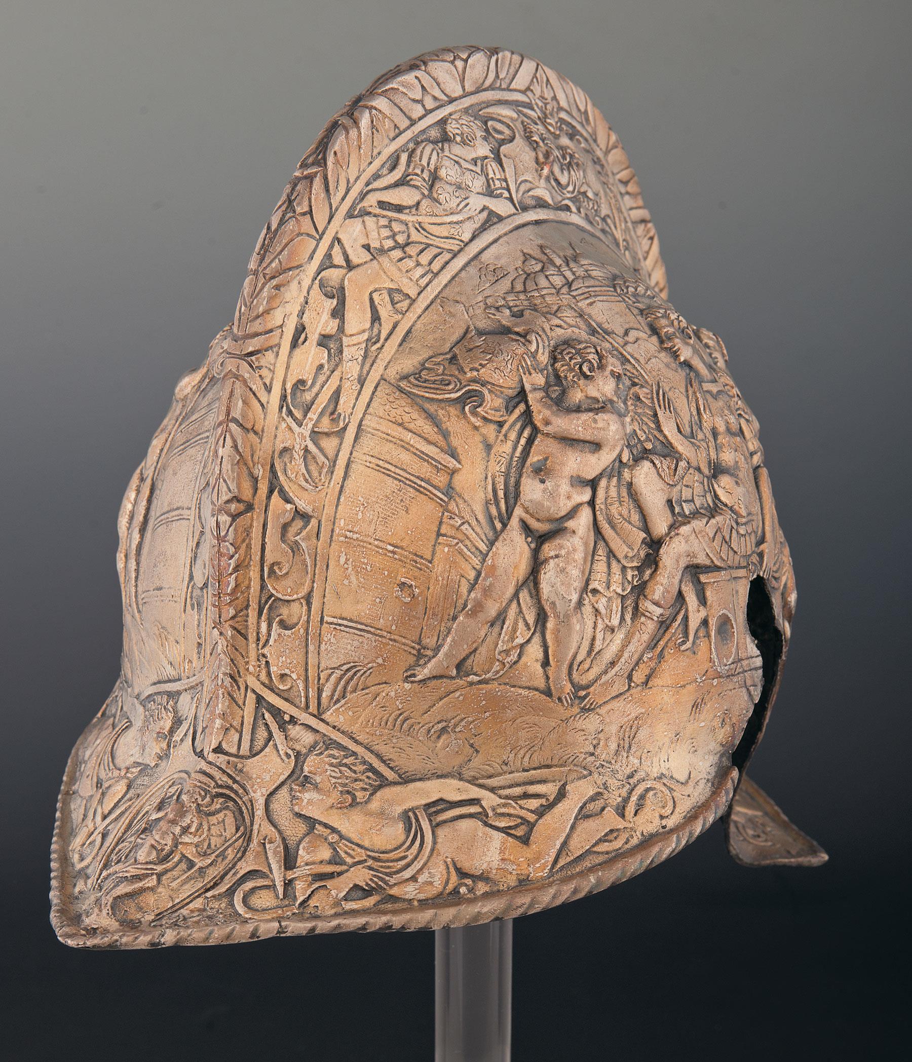 Licensed Copy of a Silver Plated Parade Burgonet Located in the | Rock ...