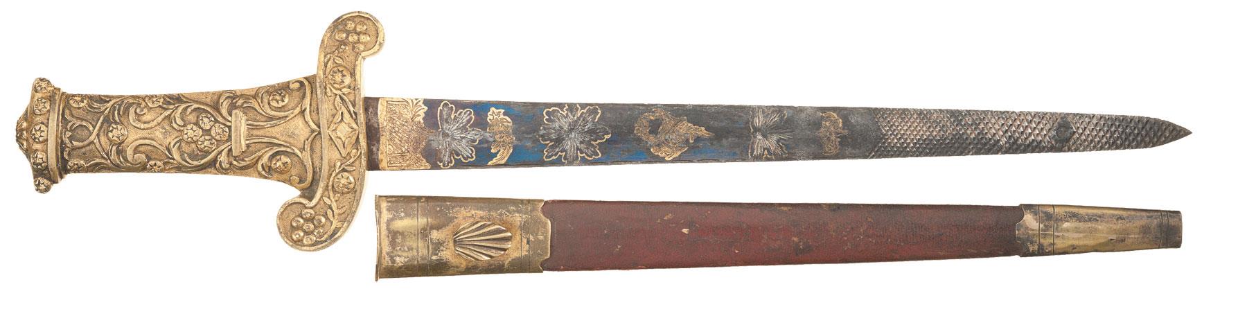 Two Decorated Daggers with Sheaths | Rock Island Auction