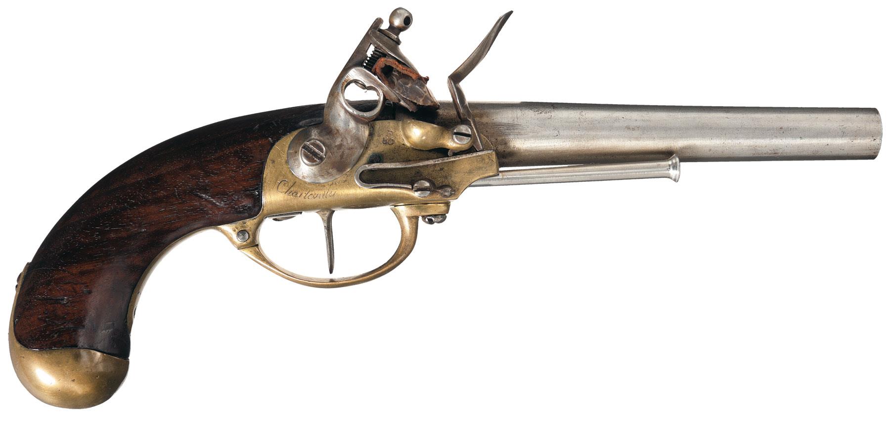 French Charleville Model 1777 Flintlock Martial Pistol | Rock Island ...